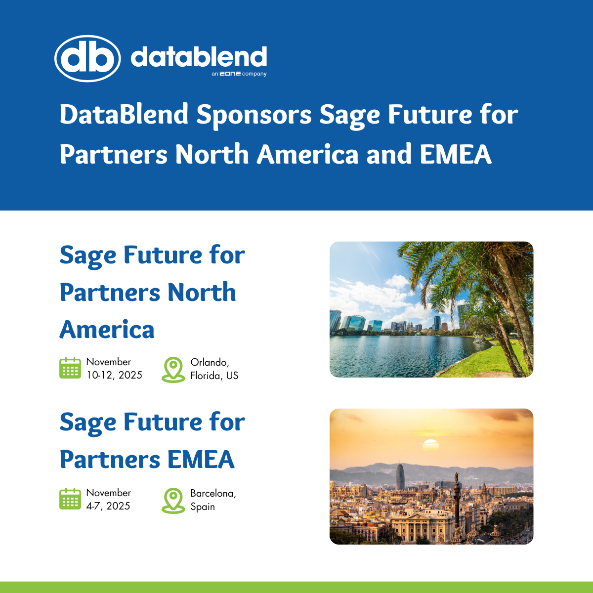 DataBlend Sponsors Sage Future for Partners North America and EMEA